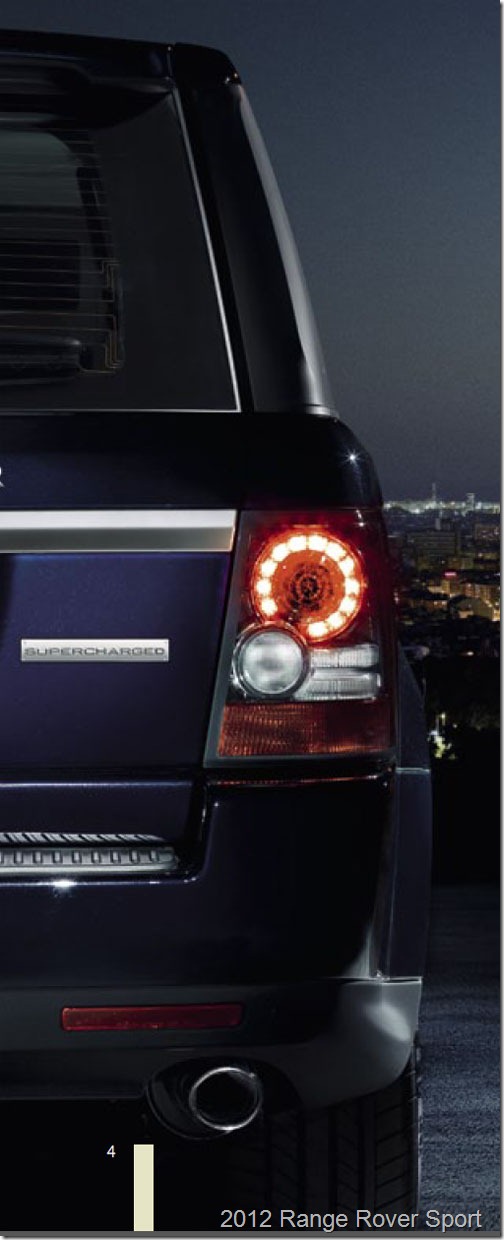 2012 Range Rover Sport Brochure–we finally see the new rear design… # ...