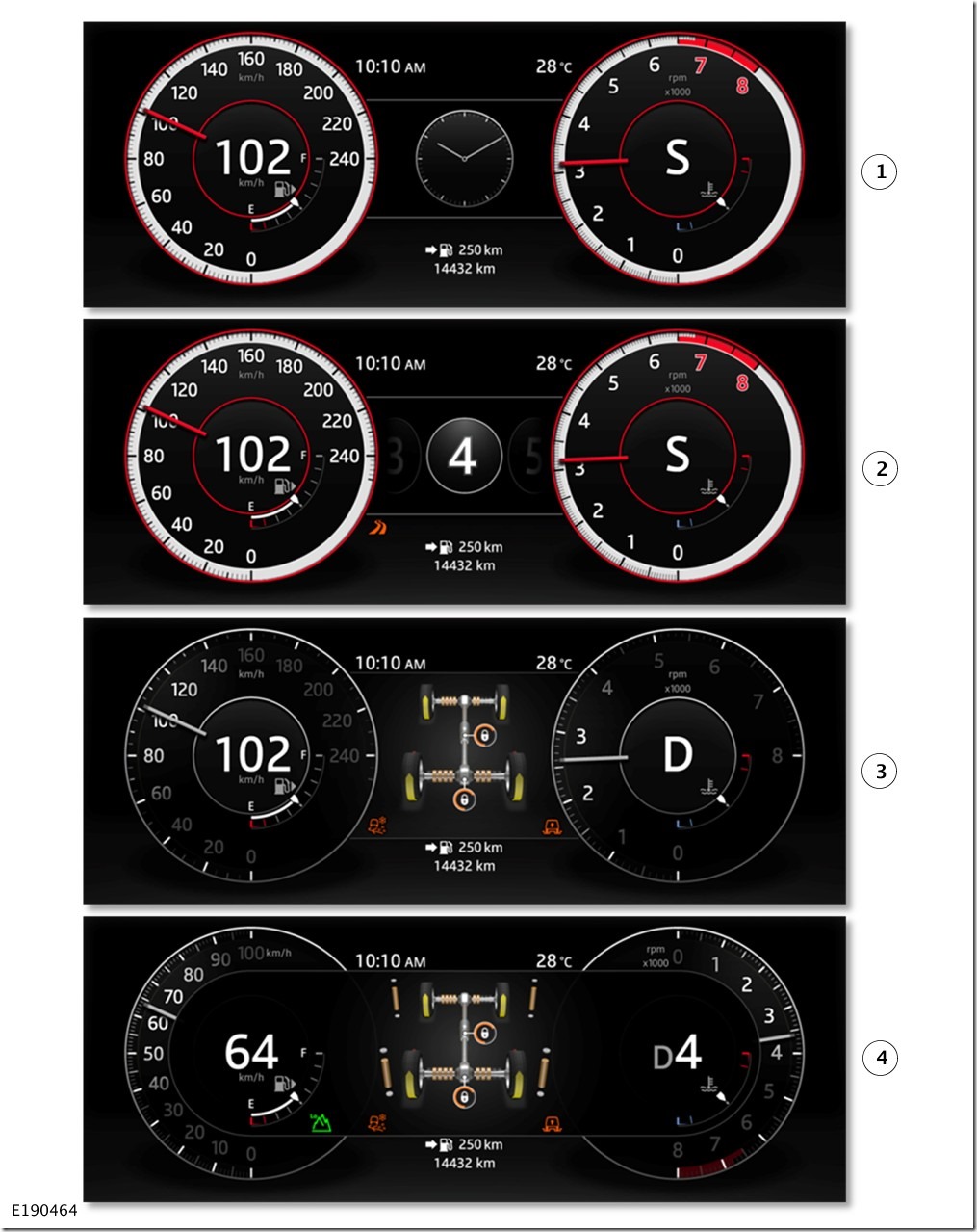 2017 Range Rover – Digital Gauge Cluster gets new visual themes and ...