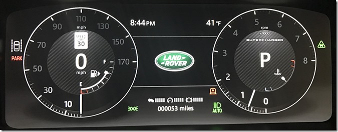2017 Range Rover - Digital Gauge Cluster gets new visual themes and ...