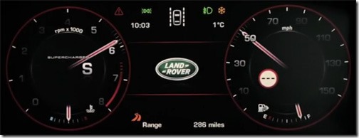 2014 Range Rover Sport - What is this marker on the virtual speedo ...