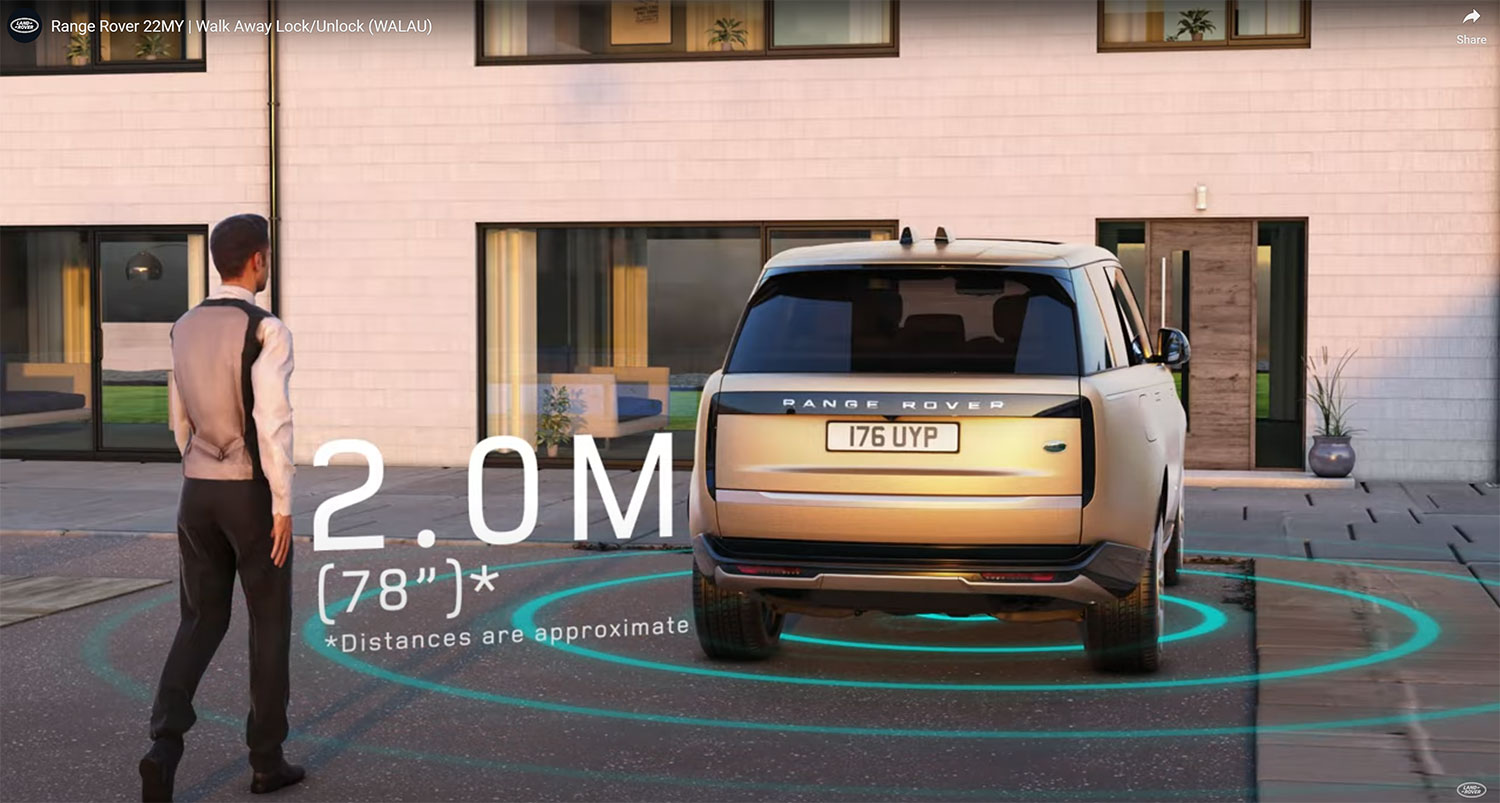 All-New Range Rover: Approach Unlocking & Walk-away Locking - OVALNEWS ...